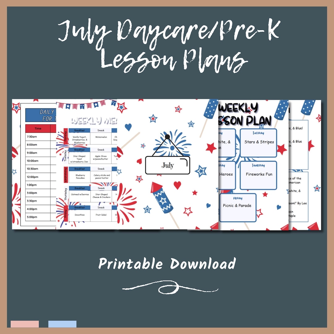 Complete July Daycare and Preschool Curriculum Bundle for Toddlers ...