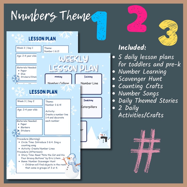 January Daycare Toddler & Pre-k Curriculum - Daily Lesson Plans ...