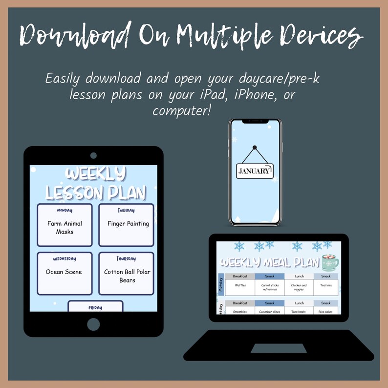 January Daycare Toddler & Pre-k Curriculum - Daily Lesson Plans ...