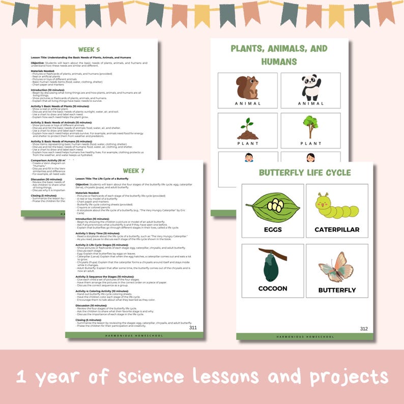 Kindergarten Science Curriculum Kit: Animals, Senses, Weather, and ...