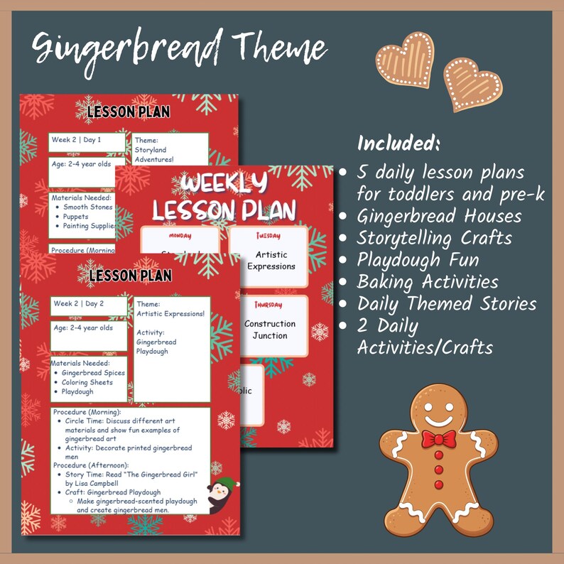 December Daycare Toddler & Pre-k Curriculum - Daily Lesson Plans ...