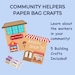 Community Helpers Paper Bag Craft Bundle: Firefighters, Police Officers ...