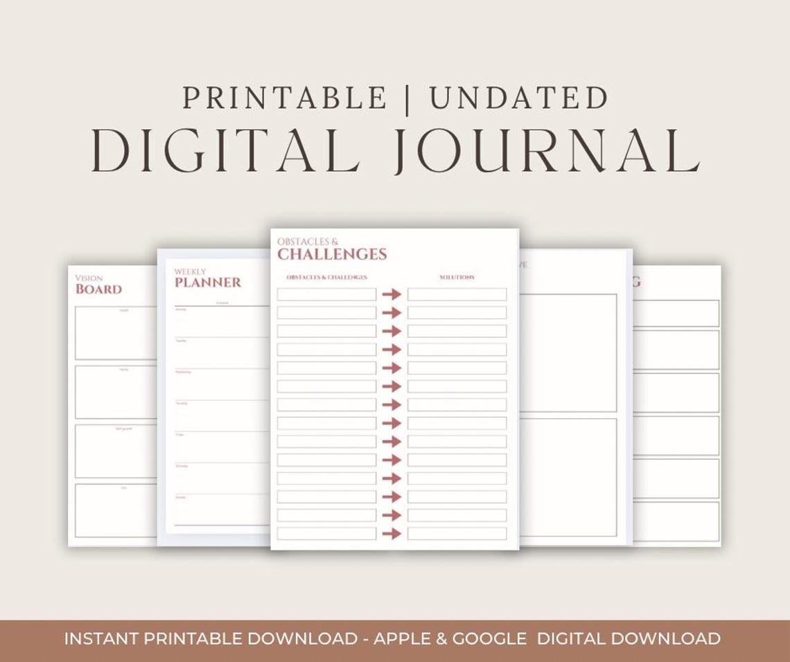 2025 Ultimate Goal Planning Journal- Instant Download- Digital Planner ...