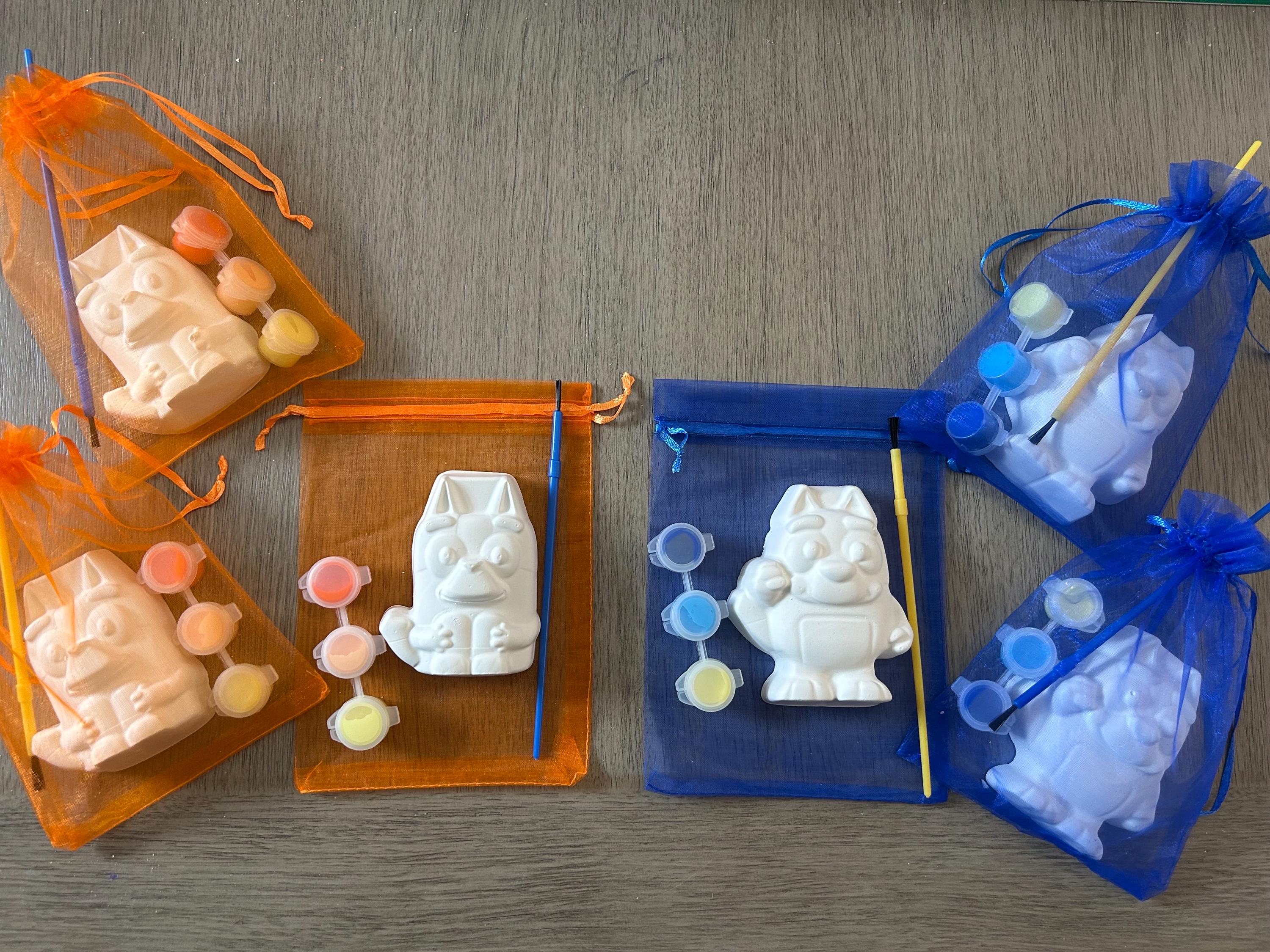 Bluey and Bingo Chalk Craft Paint Kit-unique Party Bag Favor/fillers ...