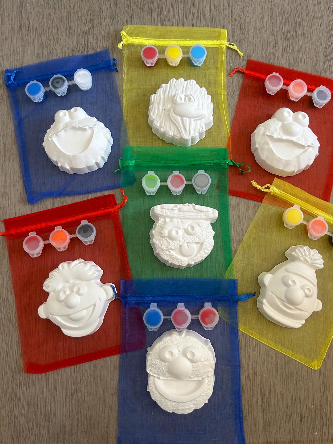 Sesame Street Chalk Craft Paint Kit-unique Party Bag Favor/fillers Arts ...