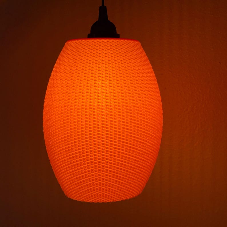 OVO Pendant Lamp – Modern Textured Hanging Light - Etsy