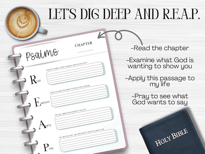 Psalms Bible Study Journal: Chapter-by-chapter Scripture Guide - Etsy