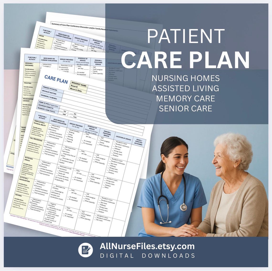 Essential Care Plans (portrait Formate) for Senior Living Communities ...