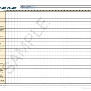 Printable Adls Daily Care Chart for Caregivers and Healthcare Staff ...