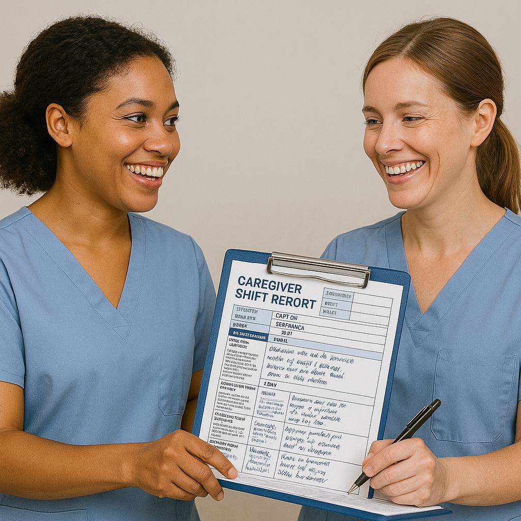 Caregiver Shift Report 4 Patient Template, Printable PDF File, - Etsy