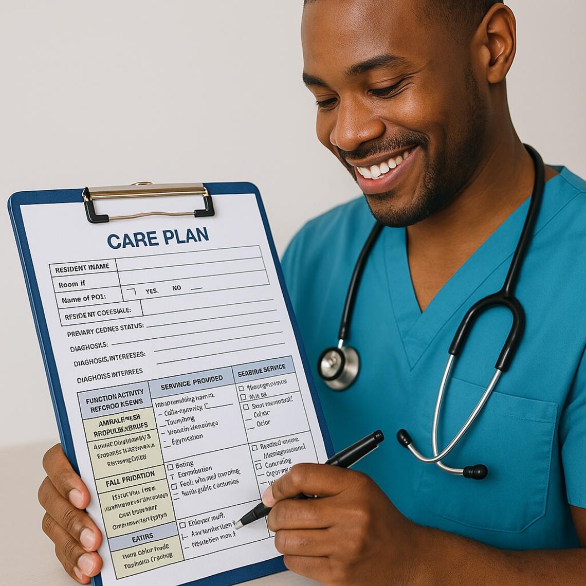 Comprehensive Care Plan Template for Elderly | Nursing Home, Assisted ...