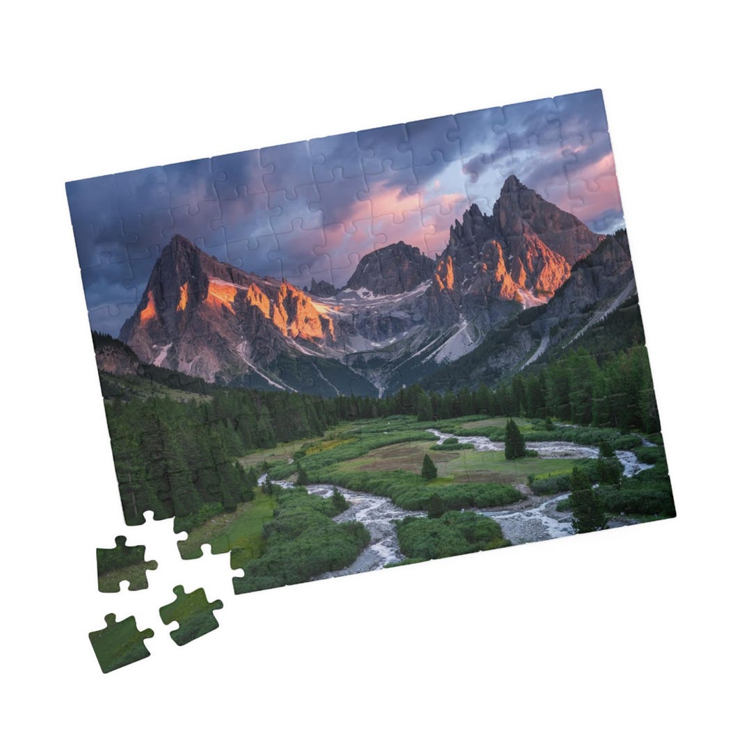 Serene Mountain Puzzle | Nature Scene Jigsaw for Relaxation, Family ...