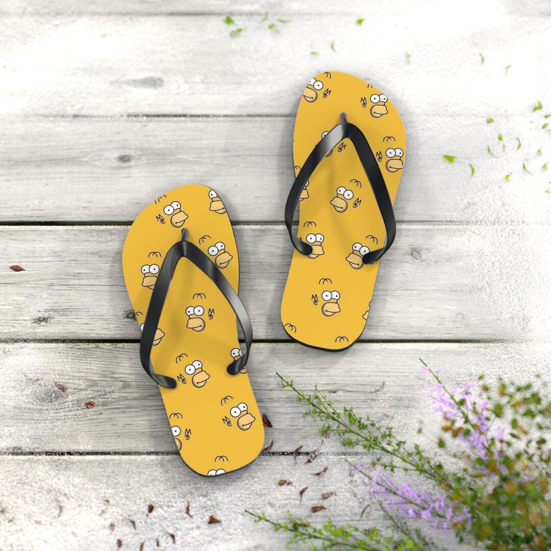 The Simpsons Flip Flops for Summer, Beach Accessories, Gift for Kids ...