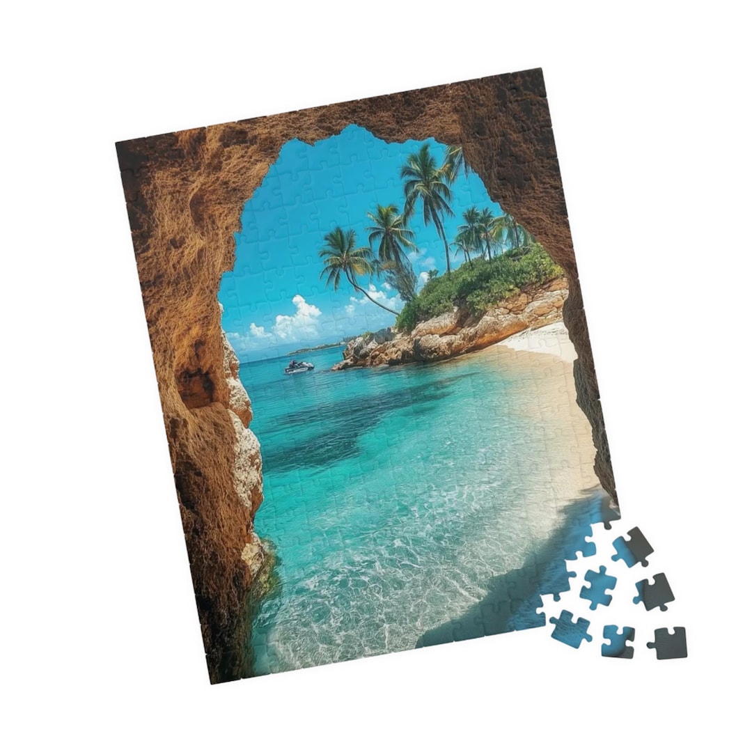 Tropical Beach Scene Puzzle, Relaxing Game, Family Activity, Perfect ...