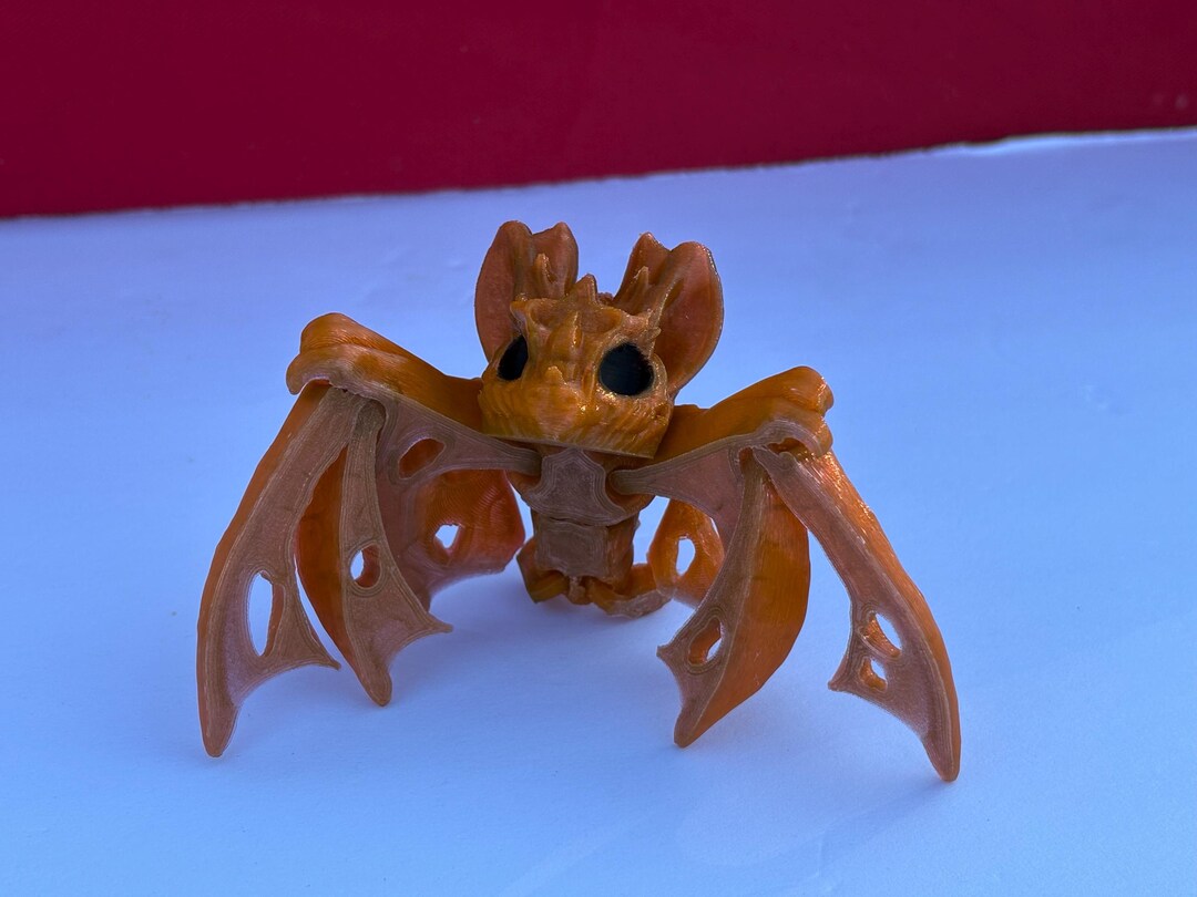 3D Print Articulated Skeletal Bat 6” - Etsy