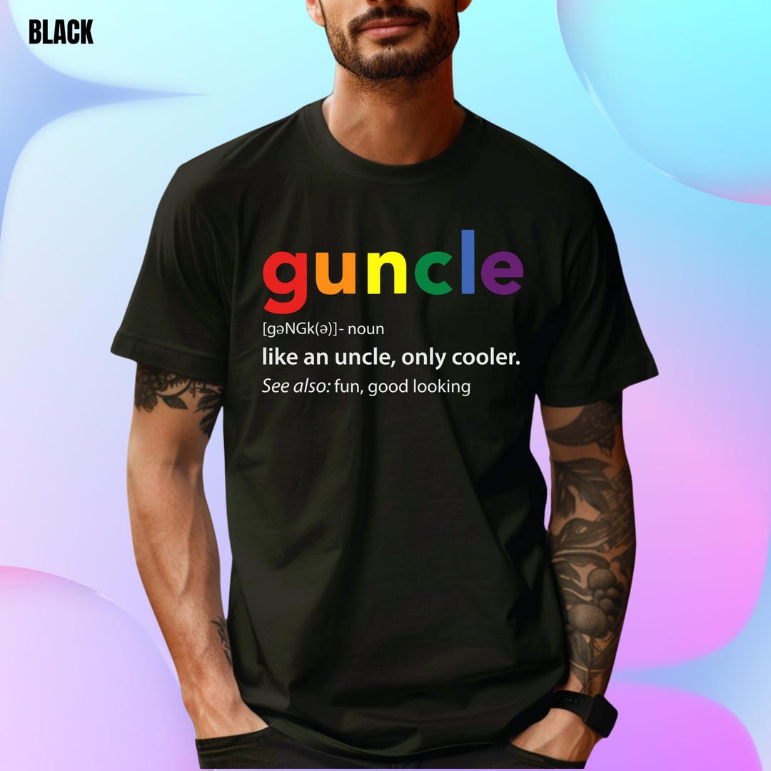 Men's Funny Uncle Shirt, Guncle Shirt, Gift Ideas, Uncles Fun Saying ...