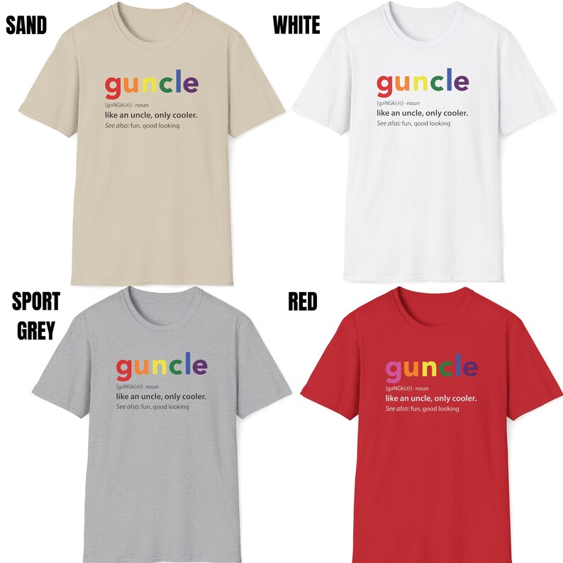 Men's Funny Uncle Shirt, Guncle Shirt, Gift Ideas, Uncles Fun Saying ...