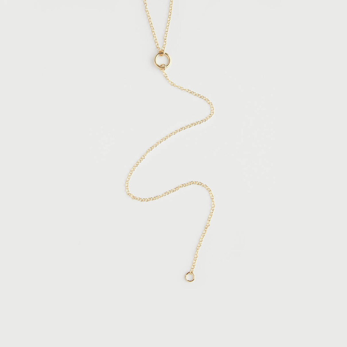 Halston Lariat Necklace - 14k Gold Filled or Sterling Silver - Etsy
