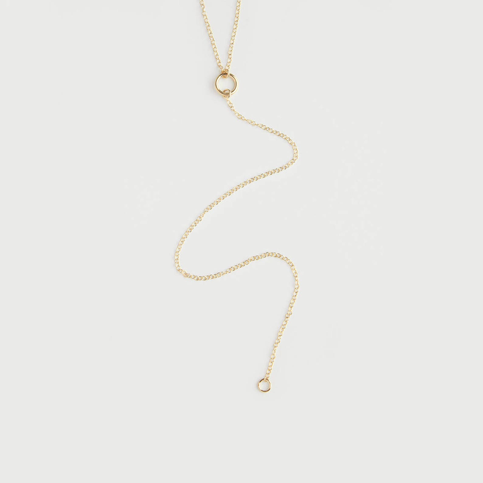 Halston Lariat Necklace - 14k Gold Filled or Sterling Silver - Etsy