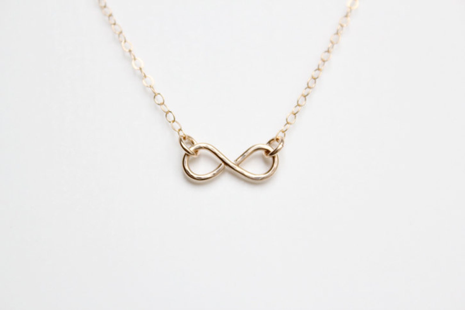 Tiny Infinity Necklace Hand Forged Figure Eight - Etsy
