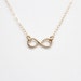Tiny Infinity Necklace - Hand Forged - Figure Eight - Etsy