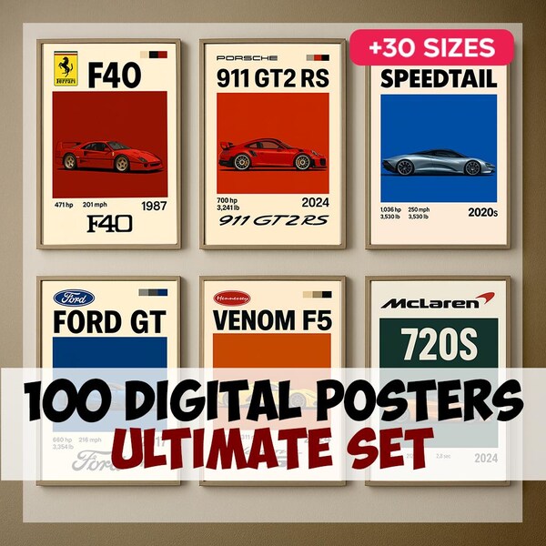 Car Posters - Etsy