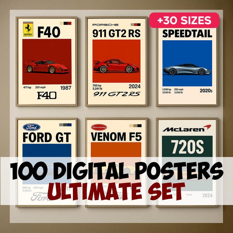 Buy Car Posters Online In India - Etsy India