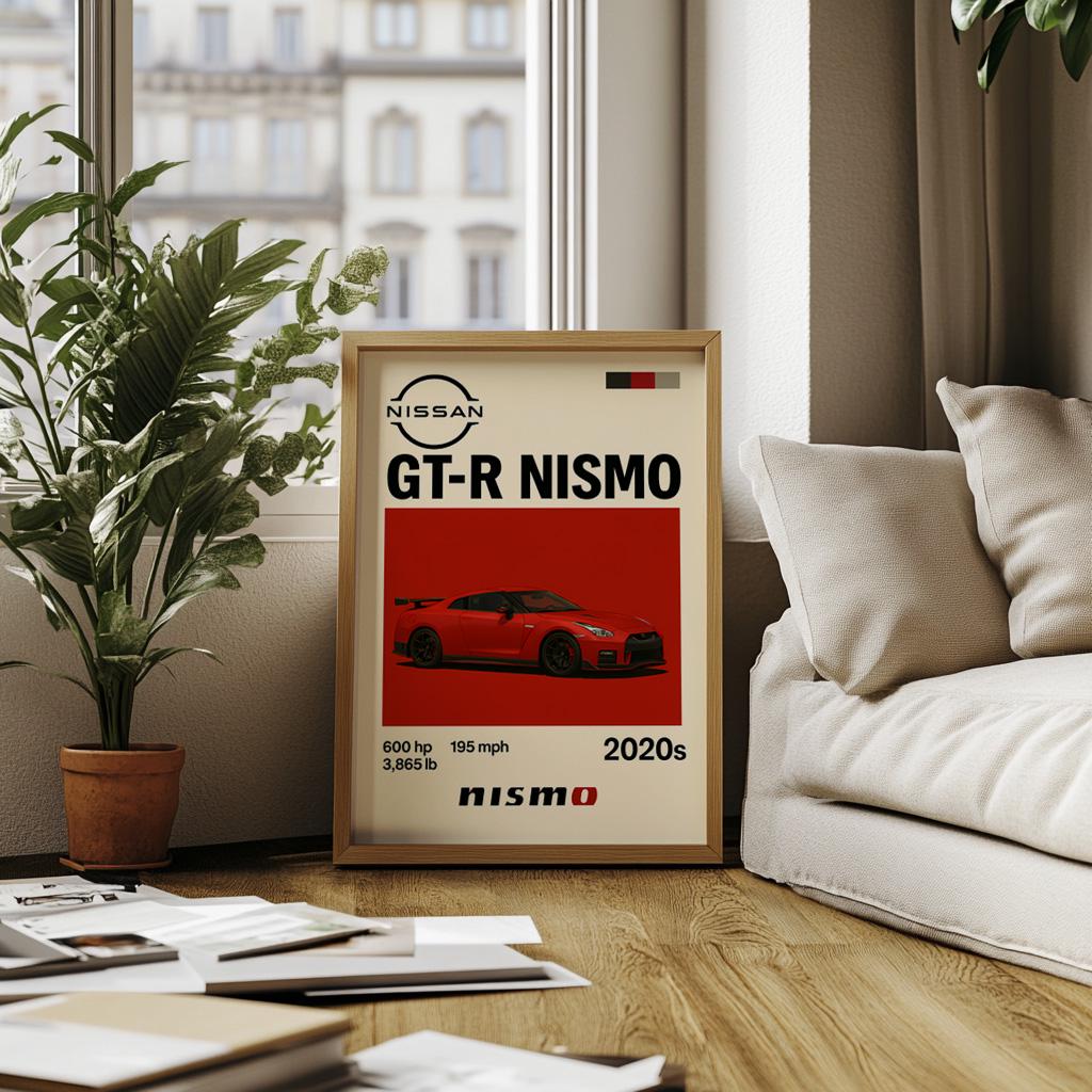Nissan GT-R NISMO Poster - Supercar Wall Art for Car Enthusiasts ...