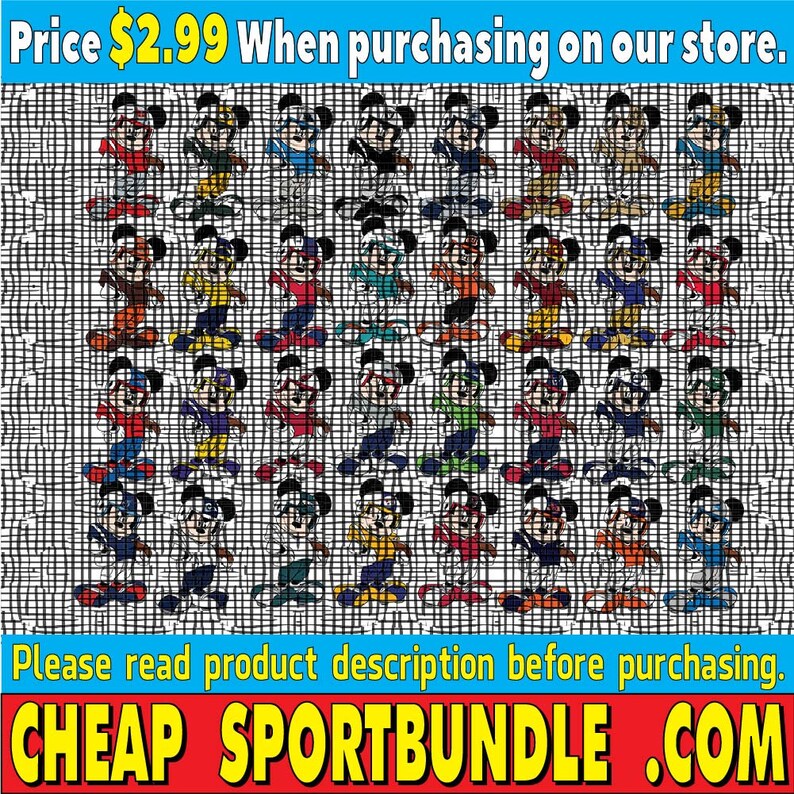 32 Files Mickey Mouse With NF-L Teams Bundle Svg, NF-L Team Svg ...