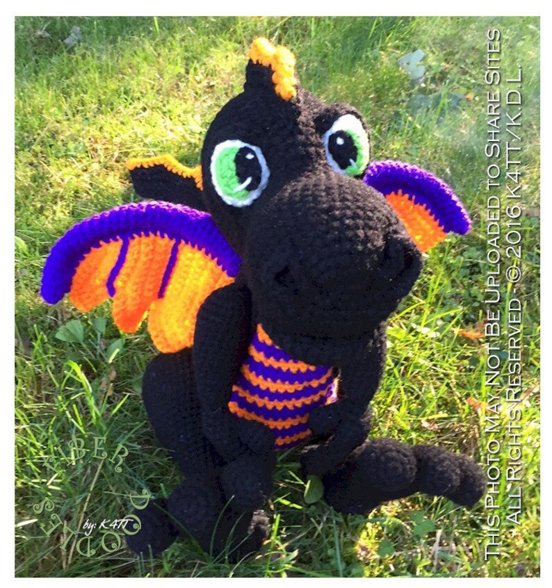 Houdini the Amigurumi Dragon - Etsy