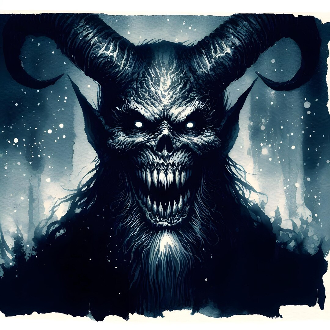 Dark Urban Graffiti – Evil Horned Monster Street Art Mural | Bold ...