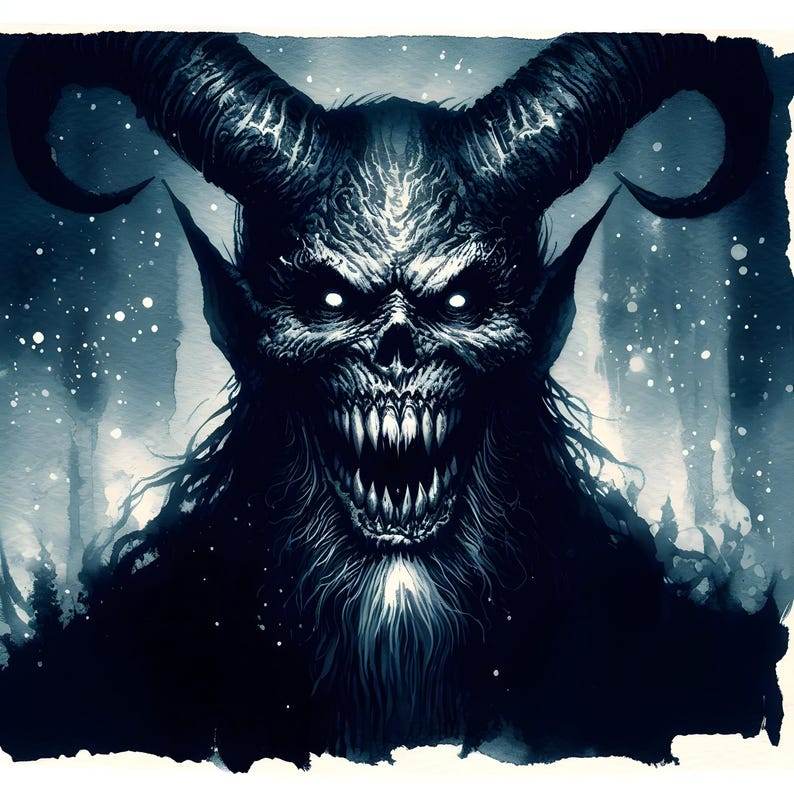 Dark Urban Graffiti – Evil Horned Monster Street Art Mural | Bold ...