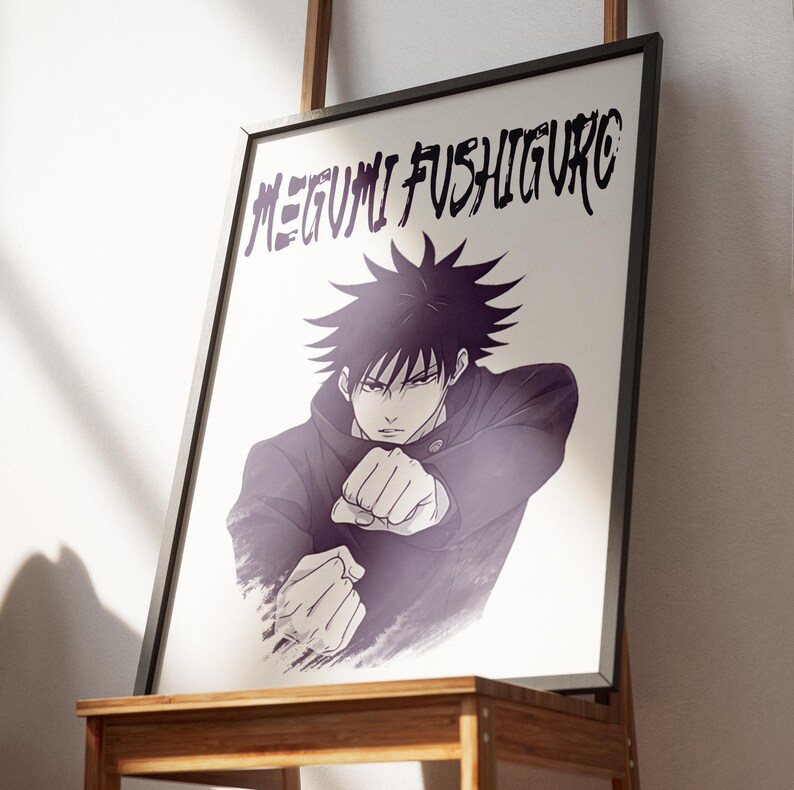 Megumi Fushiguro Poster | Jujutsu Kaisen | JJK Poster | Anime Poster ...
