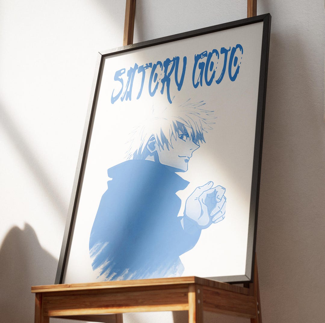 Poster Gojo de Satoru | Jujutsu Kaisen | Affiche JJK | Affiche animée ...