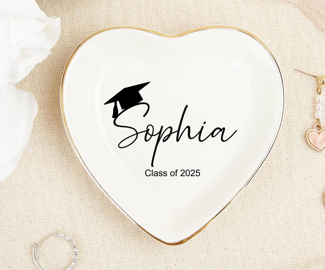 Personalized Graduation Ring Dish,customized Name Degree Bachelors ...