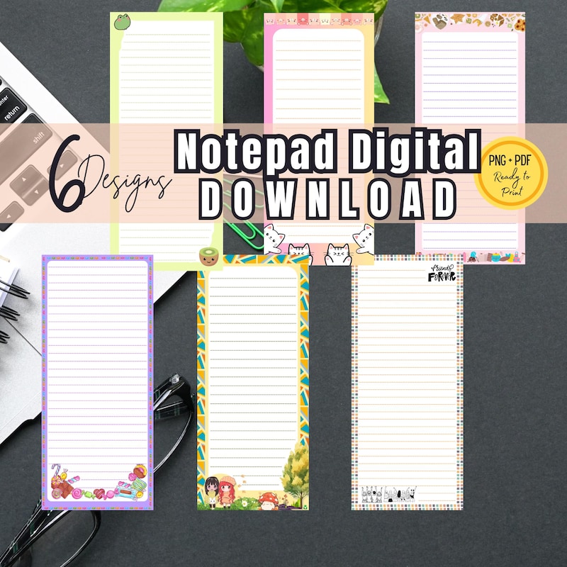 Notepad Size Template - Etsy UK