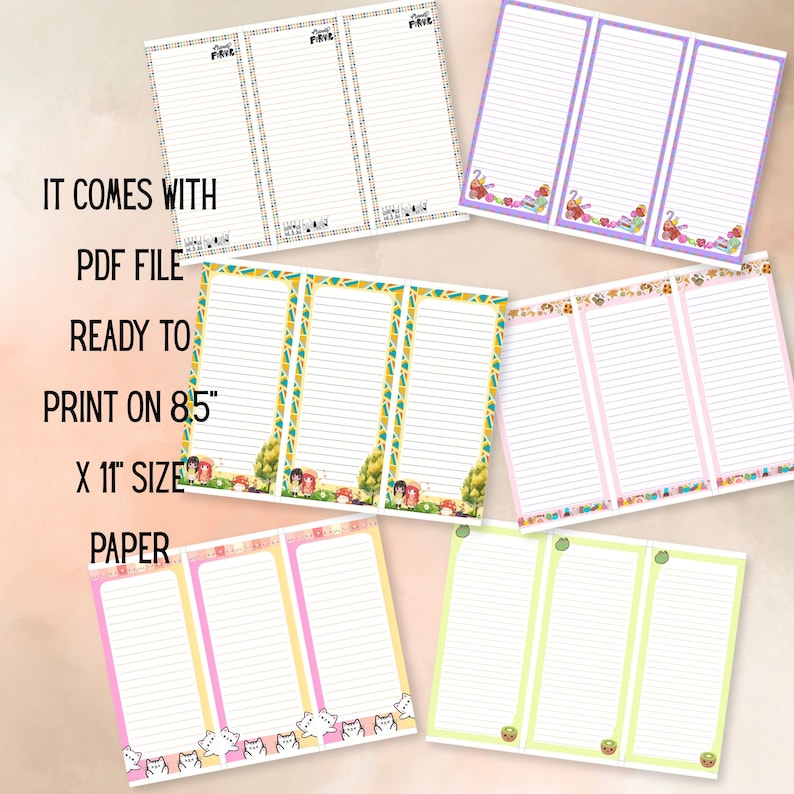 DIY Notepad Template Pack – Easy Download, Ready to Print, Instant ...