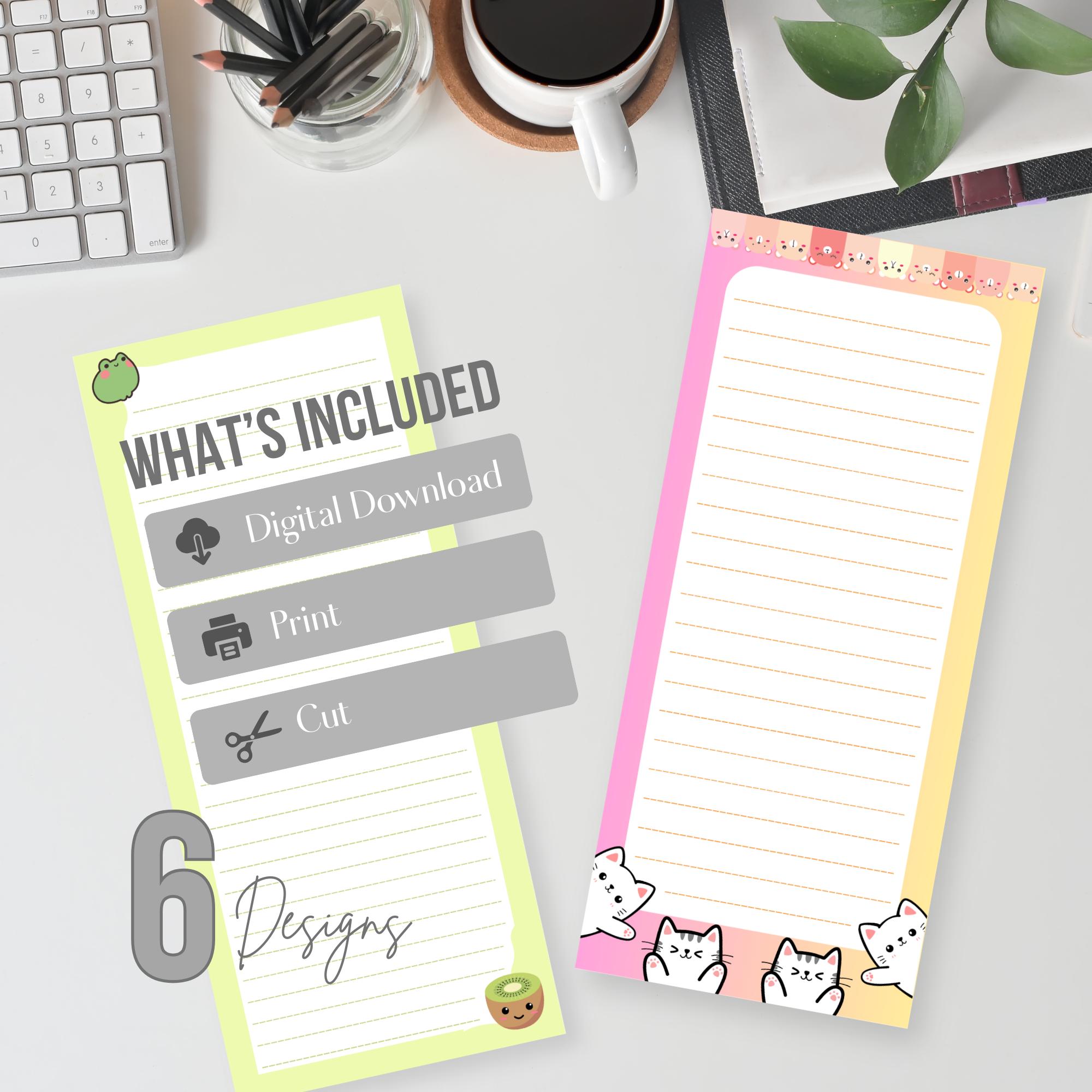 DIY Notepad Template Pack – Easy Download, Ready to Print, Instant ...