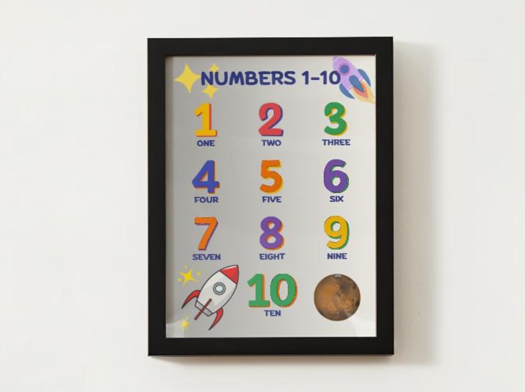 Printable Spaceship Number Table - Etsy