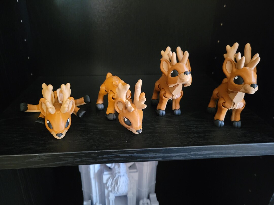 3D Printed Reindeer - Etsy