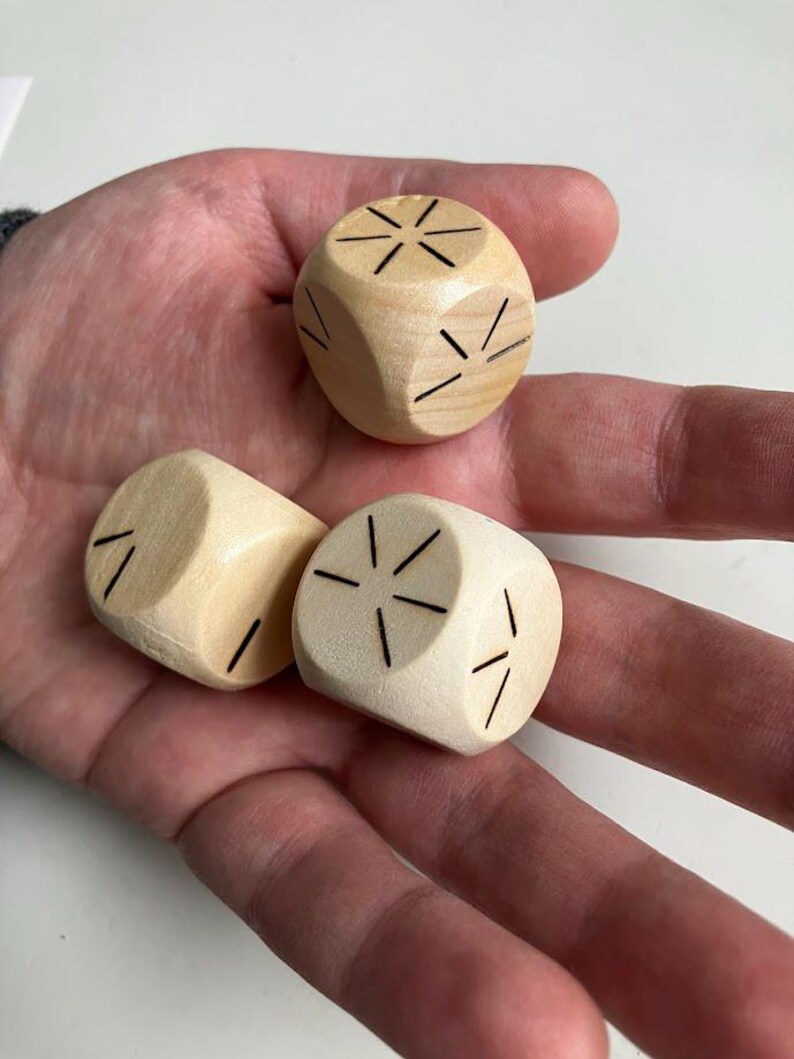 Loading Screen Wooden Burned Dice - Etsy