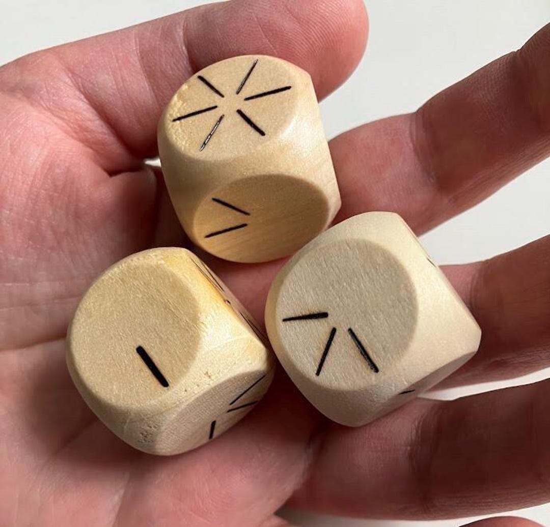 Loading Screen Wooden Burned Dice - Etsy