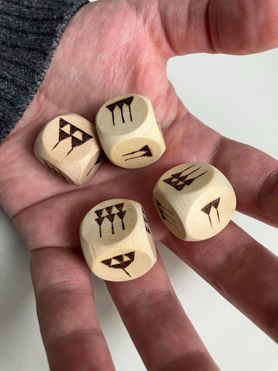Sumerian Number System Wood Burned Dice - Etsy