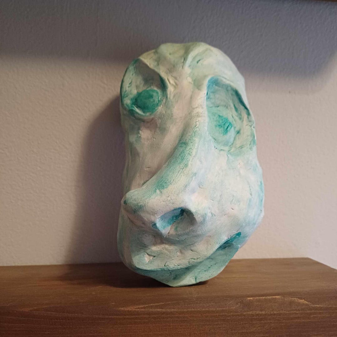 Abstract Sculpture Clay Face Mask - Etsy