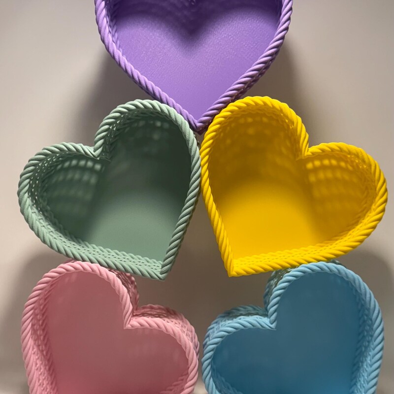 Woven Heart Basket - Etsy