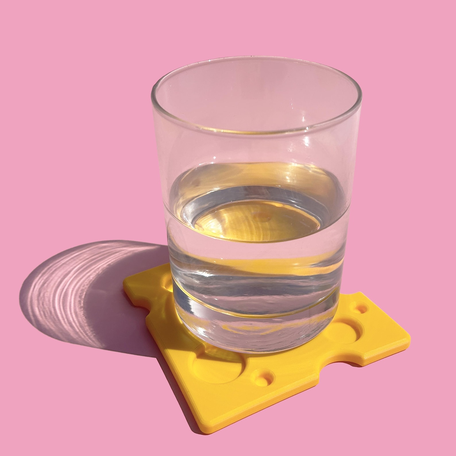 Sliced Cheese Drink Coasters 4 Inch - Set of 4 | Food Theme Novelty ...