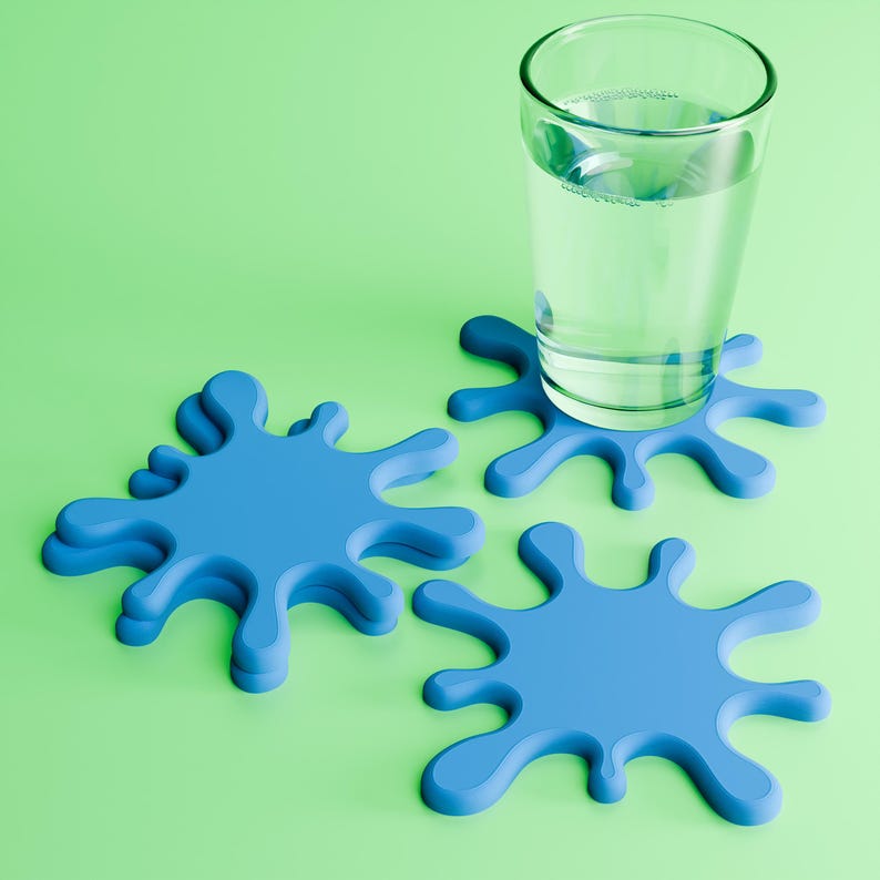 Water Splash Coasters - Novelty Drink Coasters, Nature Inspired Gift ...