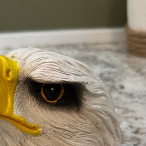 Handcrafted Plaster Eagle Head: Patriotic Wreath Attachment - Etsy