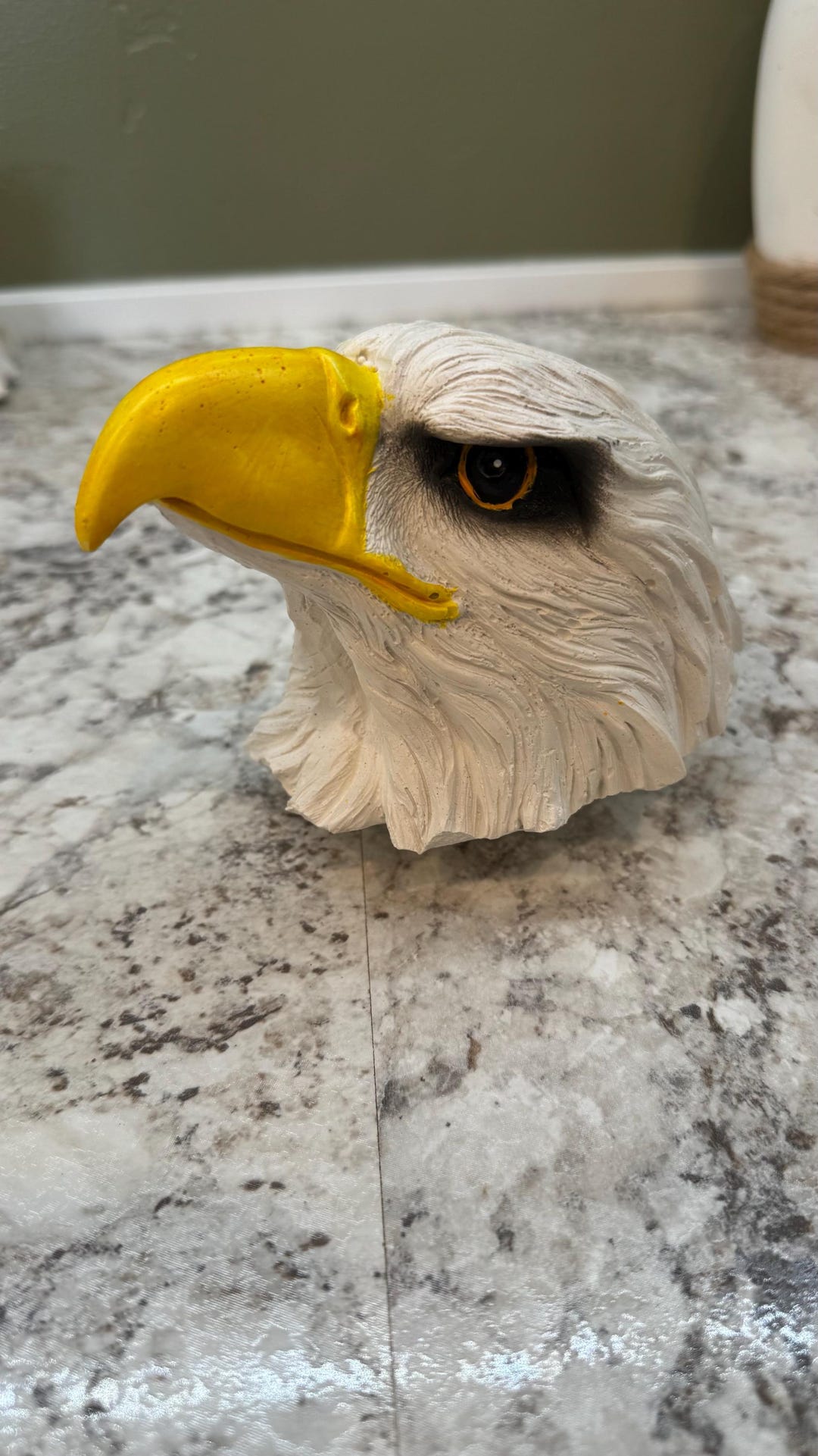 Handcrafted Plaster Eagle Head: Patriotic Wreath Attachment - Etsy