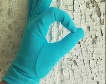 Turquoise Gloves | Etsy